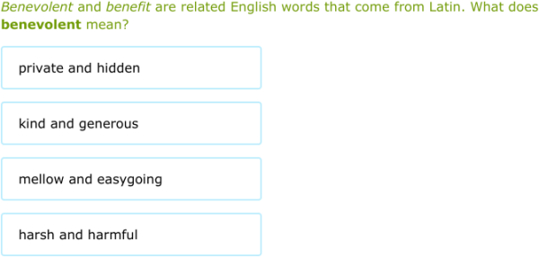 IXL - Use etymologies to determine the meanings of words (Grade 9 ...
