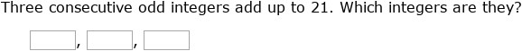 IXL - Consecutive integer problems (Grade 9 maths practice)