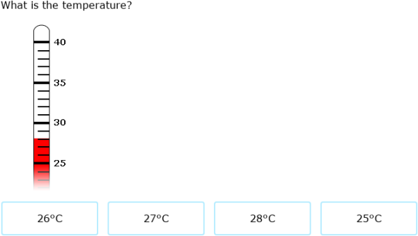 IXL - Read a thermometer (Grade 3 maths practice)