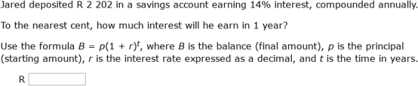 IXL - Compound interest (Grade 7 maths practice)