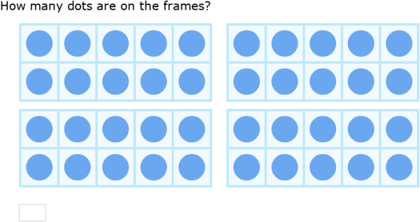 IXL - Count on ten frames - up to 40 (Grade 1 maths practice)