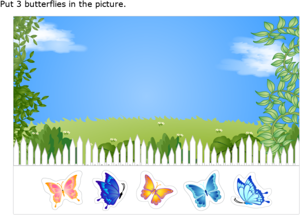 IXL - Count using stickers - up to 3 (Reception maths practice)