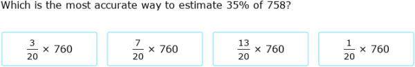 IXL - Estimate percents of numbers (Grade 8 maths practice)