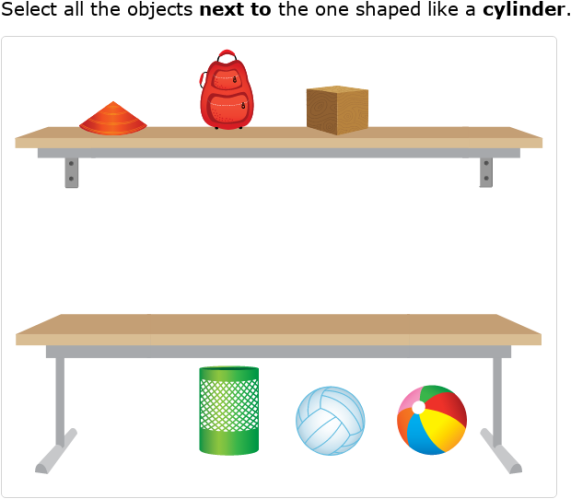 IXL - Beside and next to (Grade 1 maths practice)