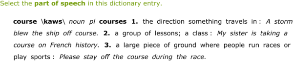 IXL - Use dictionary entries (Grade 4 English practice)