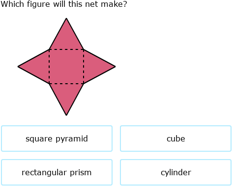 IXL - Nets of three-dimensional figures (Grade 6 maths practice)