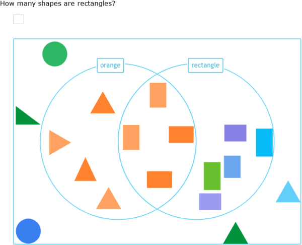 IXL - Count shapes in a Venn diagram (Grade 2 maths practice)