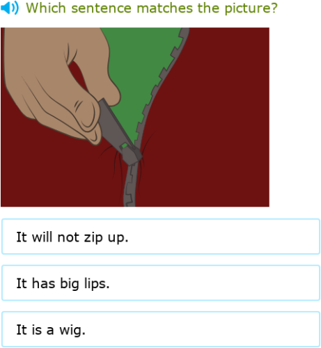 IXL - Choose the short i sentence that matches the picture (Reception ...