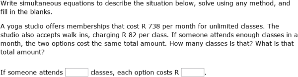 IXL - Solve simultaneous equations using any method: word problems ...