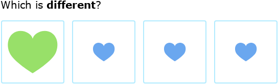 IXL - Different (Preschool maths practice)