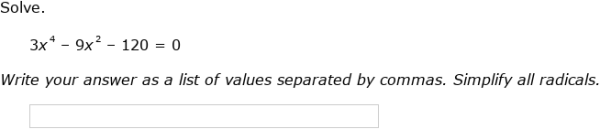 IXL - Solve equations using a quadratic pattern (Grade 12 maths practice)