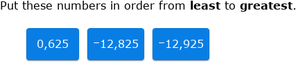 IXL - Put rational numbers in order (Grade 7 maths practice)