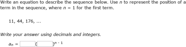 IXL - Write variable expressions for geometric sequences (Grade 9 maths practice)