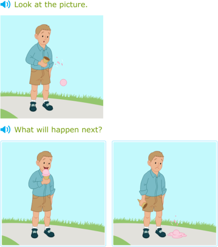 IXL - What will happen next? (Reception English practice)