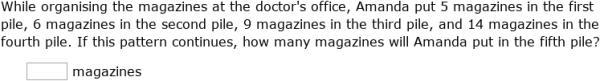 IXL - Number sequences: word problems (Grade 8 maths practice)