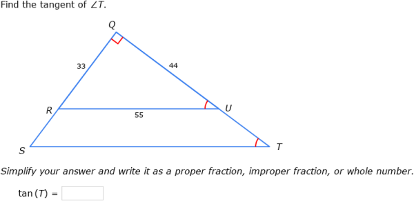 IXL - Trigonometric ratios in similar right triangles (Grade 10 maths practice)