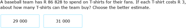 IXL - Estimate quotients: word problems (Grade 5 maths practice)