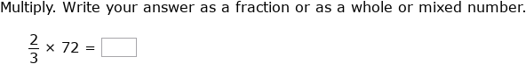 IXL - Fractions of whole numbers I (Grade 6 maths practice)