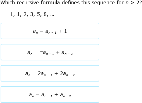 IXL - Find a recursive formula (Grade 12 maths practice)
