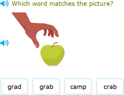 IXL - Choose the short a word that matches the picture (Grade 1 English ...