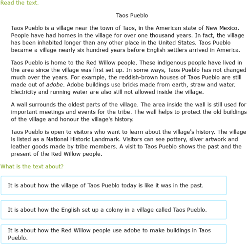 IXL - Read about famous places (Grade 3 English practice)