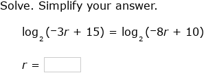 IXL - Solve logarithmic equations with multiple logarithms (Grade 12 ...