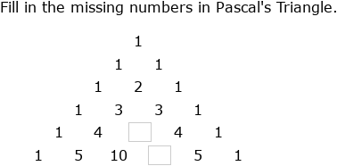 IXL - Pascal's triangle (Grade 11 maths practice)
