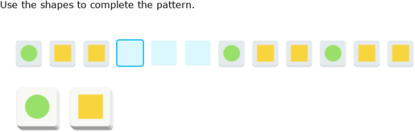 IXL - Complete a repeating pattern (Grade 7 maths practice)