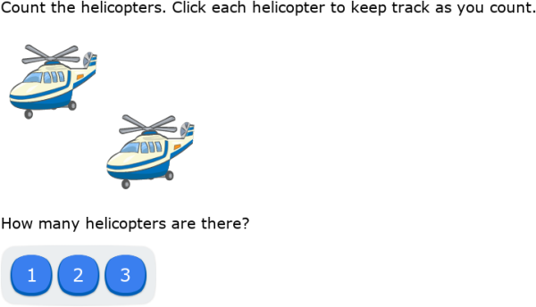 IXL - Learn to count to 3 (Reception maths practice)