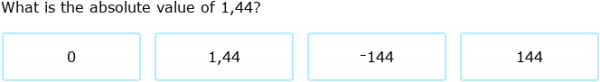IXL - Absolute value of rational numbers (Grade 8 maths practice)