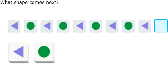 IXL - Find the next shape in a pattern (Grade 3 maths practice)