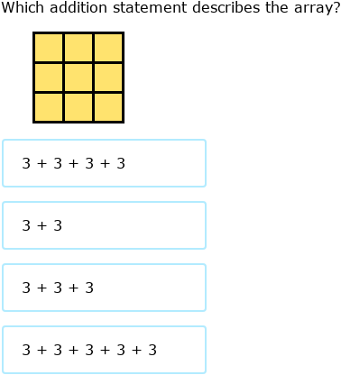 IXL - Identify repeated addition for arrays - sums to 10 (Grade 2 maths ...