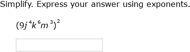 IXL - Powers of monomials (Grade 8 maths practice)