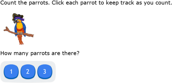 IXL - Learn to count to 3 (Reception maths practice)