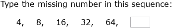 IXL - Complete a geometric number sequence (Grade 6 maths practice)