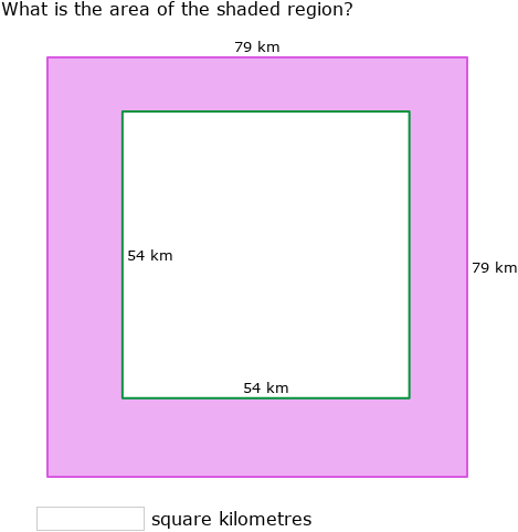 IXL - Area between two rectangles (Grade 6 maths practice)