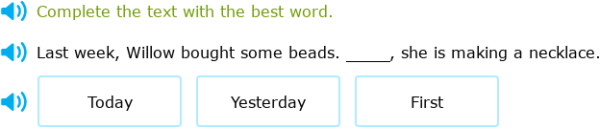 IXL - Use time-order words (Grade 2 English practice)