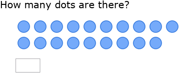 IXL - Count dots - up to 20 (Preschool maths practice)