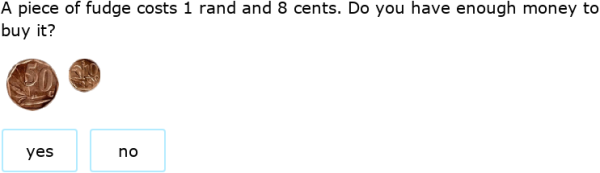 IXL - Purchases: do you have enough money? (Grade 1 maths practice)