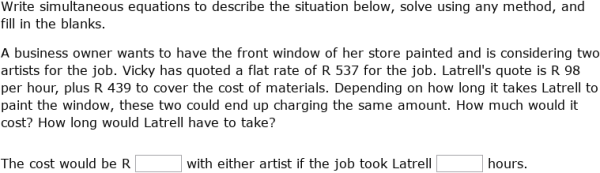 IXL - Solve simultaneous equations using any method: word problems ...