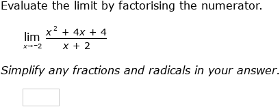 IXL - Find limits involving factorisation (Grade 12 maths practice)