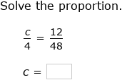 IXL - Solve the proportion (Grade 6 maths practice)