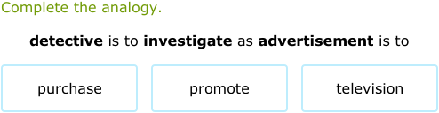 IXL - Analogies (Grade 9 English practice)