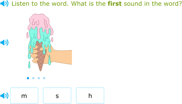 IXL - Identify each sound in a word (Grade 1 English practice)