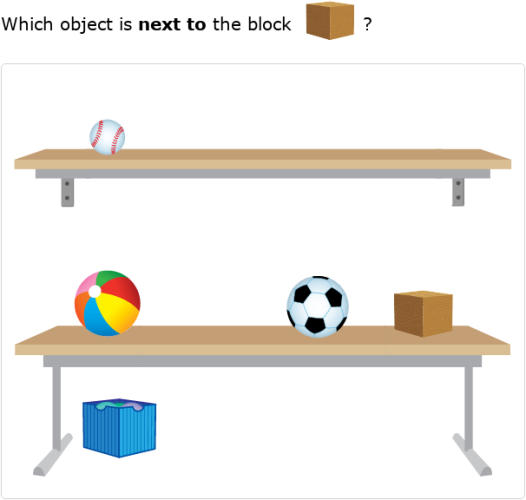 IXL - Beside and next to (Preschool maths practice)