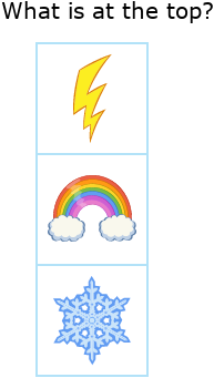 IXL - Top, middle and bottom (Reception maths practice)