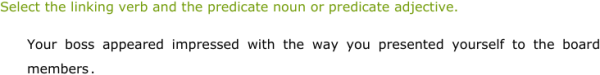 IXL - Identify linking verbs, predicate adjectives and predicate nouns ...