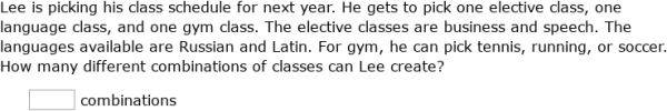 IXL - Combinations (Grade 3 maths practice)