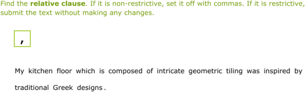 IXL - Commas with non-restrictive elements (Grade 7 English practice)