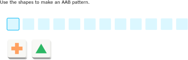 IXL - Make a repeating pattern (Grade 2 maths practice)